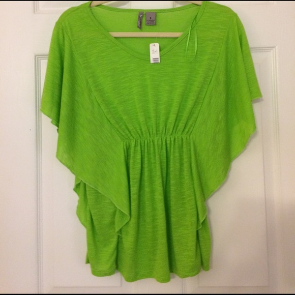 new directions | Tops | Nwt Bright Green Top | Poshmark